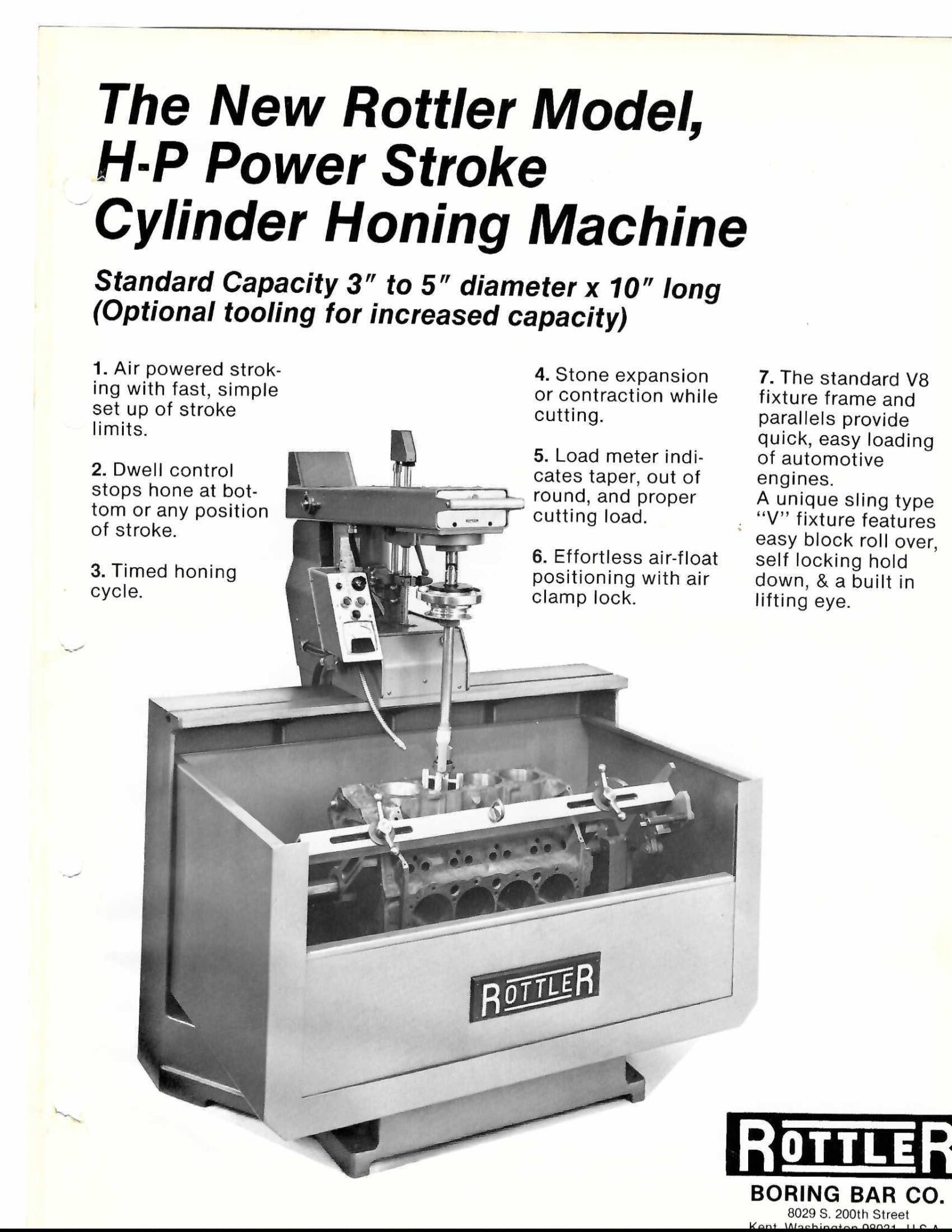 Rottler H-P Power Stroke Cylinder Honing Machine - USA Equipment Sales ...